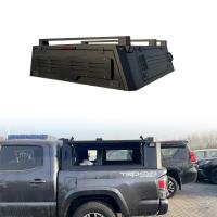 China Folding Truck Bed Rack System for Toyota Tacoma Hardtop Topper Canopy 75kg Aluminum Alloy for sale