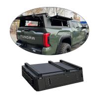 China Aluminum Alloy Hardtop Canopy Locking Truck Bed Rack for Toyota Tundra 2023 85kg for sale