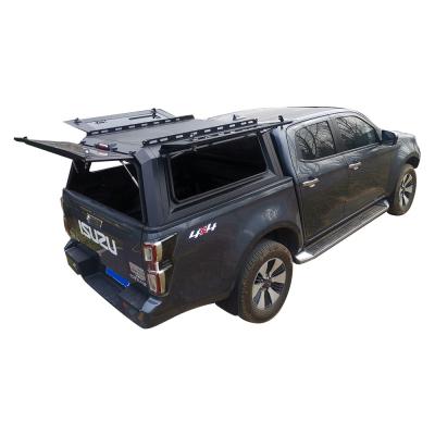 China Universal Pickup Truck Bed Rack 180x180x70mm Black Aluminum Alloy for Toyota Tundra for sale