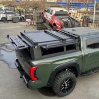 China Universal Pickup Truck Bed Rack 180x180x70mm Black Aluminum Alloy for Toyota Tundra for sale