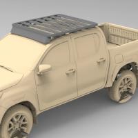 China Aluminum Alloy Roof Rack for Toyota Land Cruiser LC76 LC79 LC150 LC200 LC300 4Runner for sale