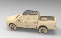 China Aluminum Alloy Roof Rack for Toyota Land Cruiser LC76 LC79 LC150 LC200 LC300 4Runner for sale