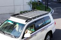 China Aluminum Alloy Roof Rack for Toyota Land Cruiser LC76 LC79 LC150 LC200 LC300 4Runner for sale