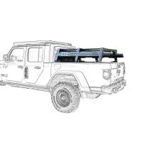 China Adjustable Pickup Truck Bed Ladder Rack 1400-1700mm Width Heavy Duty Manganese Steel for sale