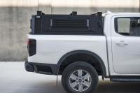 China JMC DADAO 4x4 Pickup Truck Canopy Black Powder Coated Truck Camper Semi-High Bed 168x168x67 cm for sale