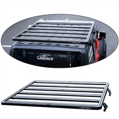 China Custom Aluminum Roof Rack for Jeep Wrangler JK 4 Door 1500x1425mm for sale