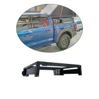 China Universal Adjustable Pickup Truck Bed Rack Aluminum Alloy 24kg Capacity for Ford F150 Toyota Tacoma for sale
