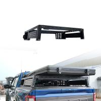 China Universal Adjustable Pickup Truck Bed Rack Aluminum Alloy 24kg Capacity for Ford F150 Toyota Tacoma for sale