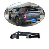 China Universal Adjustable Pickup Truck Bed Rack Aluminum Alloy 24kg Capacity for Ford F150 Toyota Tacoma for sale