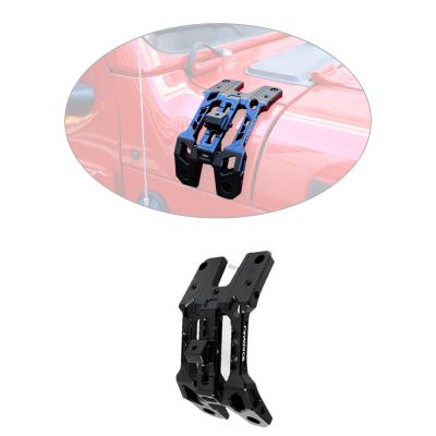 China Aluminum Alloy LED Driving Light Bracket for Jeep Wrangler JL 2018 2pcs Set 236mm CNC Hard Anodized for sale