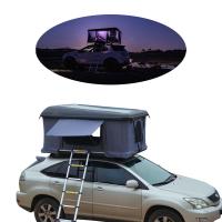 China Dark Gray Triangle Hard Shell Roof Top Tent 210x143x98cm Open for 4x4 SUV Camping for sale