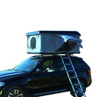 China Dark Gray Triangle Hard Shell Roof Top Tent 210x143x98cm Open for 4x4 SUV Camping for sale