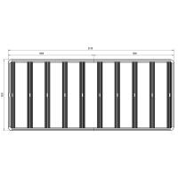 China Aluminum Roof Luggage Cargo Carrier Basket 1889x1225x55mm 200kg Capacity for Toyota LC200 LC79 LC150 for sale