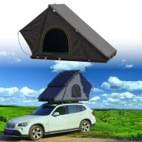 China Universal Triangle Clamshell Hard Shell Car Roof Top Tent Dark Gray 210x143x163cm for sale