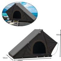 China Aluminium Hard Shell Roof Top Tent 210x143cm 4x4 Offroad Outdoor Camping Clamshell for sale
