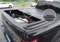 China Powder Coated Aluminum Truck Bed Tonneau Cover for Toyota Hilux 300kg Load Capacity for sale