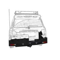 China Steel Front Bumper for Toyota 4Runner 210x66x75cm Cold Rolled Steel Bull Bar for sale