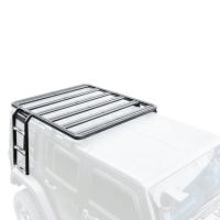 China Aluminum Roof Rack System for Jeep Wrangler JK 2 Door High Roof Mount 120kg Capacity for sale