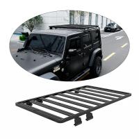 China Full Platform Roof Rack for Jeep Gladiator JT Aluminum Alloy Powder Coated 500T for sale