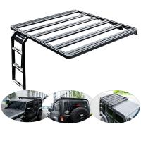 China Aluminum Roof Rack for Jeep Wrangler JL JK Gladiator JT Toyota Land Cruiser LC200 LC300 4Runner Ford Ranger for sale