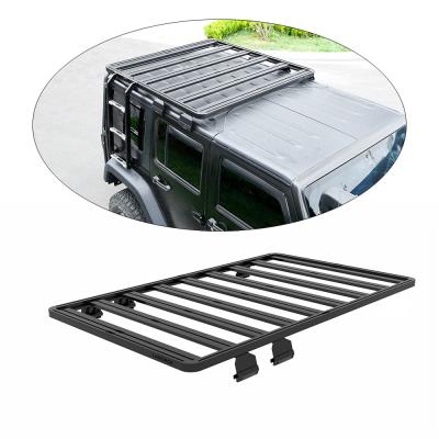 China Aluminum Roof Rack for Jeep Wrangler JL JT Gladiator 4x4 Off Road Cargo Carrier Black for sale