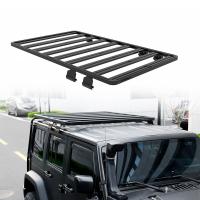China Aluminum Roof Rack System for Jeep Wrangler JL JK JT Gladiator 4 Light for sale