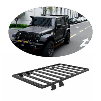 China Aluminum Alloy Roof Rack System for Jeep Wrangler JK JL Toyota Land Cruiser LC76 LC200 4Runner Ford Ranger for sale