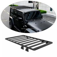 China Aluminum Alloy Roof Rack System for Jeep Wrangler JK JL Toyota Land Cruiser LC76 LC200 4Runner Ford Ranger for sale