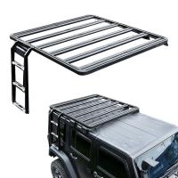 China Aluminum Roof Rack for Jeep Wrangler JK 2 Door Custom Logo Accepted Silver Black for sale