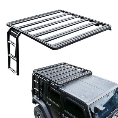 China Aluminum Roof Rack for Jeep Wrangler JK 2 Door Custom Logo Accepted Silver Black for sale