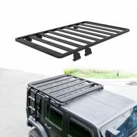 China Aluminum Roof Rack for Jeep Wrangler JK 2 Door Custom Logo Accepted Silver Black for sale