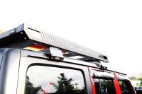China Aluminum Alloy Low Profile Roof Cargo Basket for Wrangler JL 4X4 200kg Capacity for sale