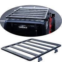 China Jeep Wrangler JL 4X4 Roof Rack AL6063 Aluminum SS304 Steel 200kg Capacity Gutter Clamp On for sale