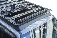 China Aluminum Alloy Roof Rack System with Side Ladder and Awning for Toyota Land Cruiser LC76 LC79 LC200 for sale