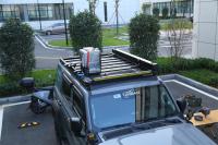 China Aluminum Alloy Roof Rack System with Side Ladder and Awning for Toyota Land Cruiser LC76 LC79 LC200 for sale
