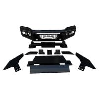 China Custom Steel Front Bumper for Toyota Hilux Australian Base 188x85x59mm Black Powder Coated for sale