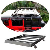 China Jeep Wrangler Rubicon Roof Rack Basket 1455x1425mm Aluminum Alloy Lightweight for sale
