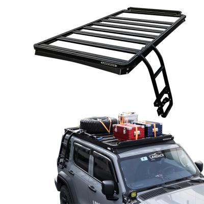 China Aluminum Roof Rack for Tank 300 2270x1300mm 200kg Capacity Black Powder Coated for sale