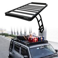 China Aluminum Roof Rack for Tank 300 2270x1300mm 200kg Capacity Black Powder Coated for sale
