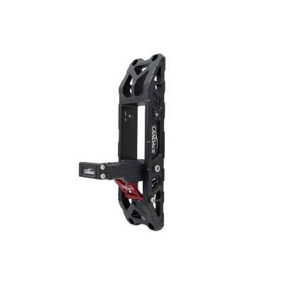 China CNC Aluminum Alloy Door Hinge for Jeep Wrangler 330x86x55mm Hard Anodized Side Step for sale
