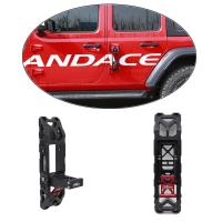 China Off Road Aluminum Alloy Foldable Side Step Pedal 330mm for Jeep Wrangler Door Hinge for sale