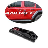 China Off Road Aluminum Alloy Foldable Side Step Pedal 330mm for Jeep Wrangler Door Hinge for sale