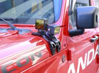China Jeep Wrangler JL Light Mounting Brackets CNC Aluminum Alloy 235x130x100mm for sale