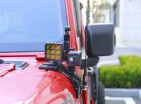 China Jeep Wrangler JL Light Mounting Brackets CNC Aluminum Alloy 235x130x100mm for sale