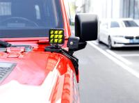 China Jeep Wrangler JL Fog Light Mounting Brackets with CNC Machining Technology for sale