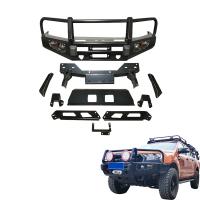 China Steel Front Bumper with Winch Mount for Ford Ranger 4x4 3-5mm Thick Black Powder Coated for sale