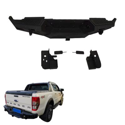 China Ford Ranger Steel Rear Bumper 170x77x40cm Heavy Duty Off Road Bumper with Winch Plate for sale