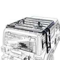 China SUS304 Steel Side Ladder for Jeep Wrangler JK 2013-2017 850x400x237mm for sale