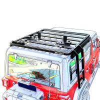 China SUS304 Steel Side Ladder for Jeep Wrangler JK 2013-2017 850x400x237mm for sale