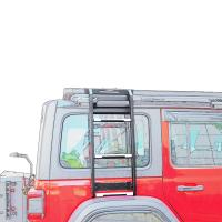 China SUS304 Steel Roof Rack Ladder for Jeep Wrangler JK 2013-2017 Powder Coating Black 850x400x237mm for sale
